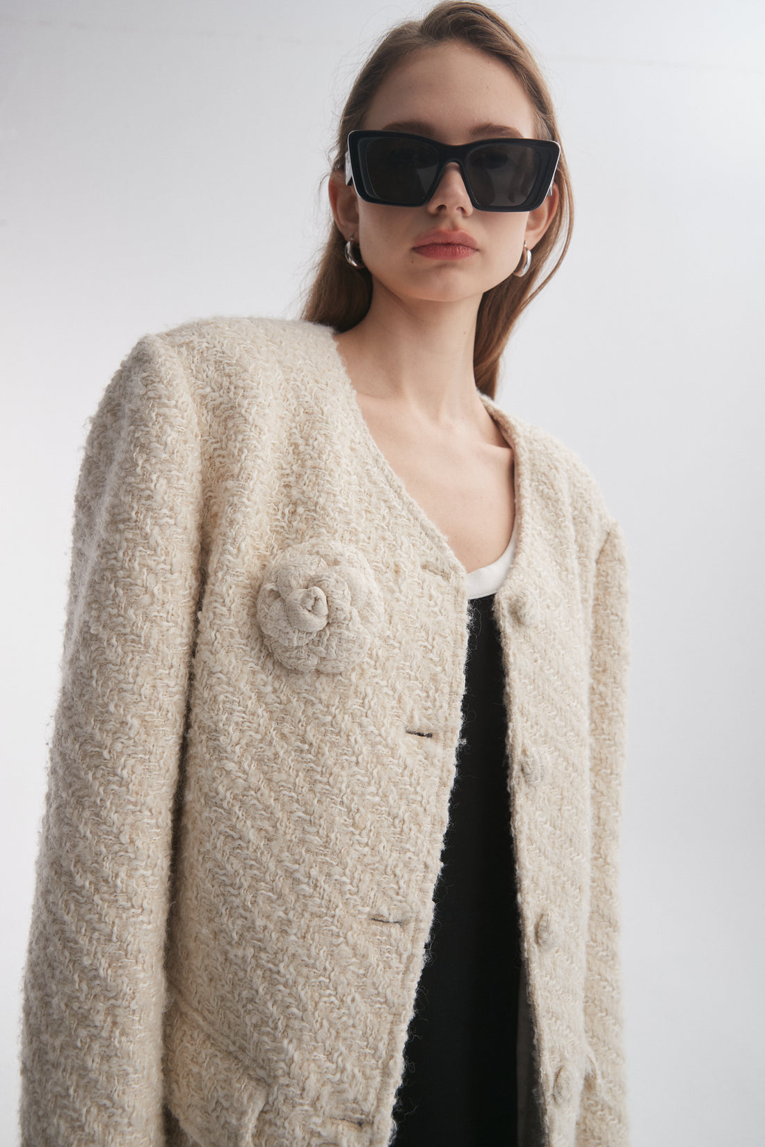 Light Textured Tweed Jacket – SLO